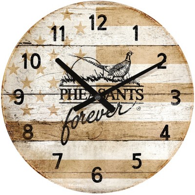 Wild Wings Pheasants Forever Patriotic Clock | SCHEELS.com