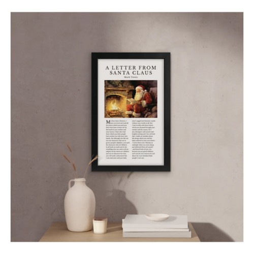 P. Graham Dunn "My Dear Susie.." A Letter From Santa Claus Framed Art