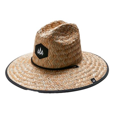 Women's Hemlock Hat Co Solid Brim Straw Sun Hat