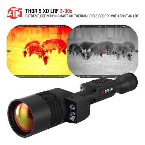 ATN Thor 5 XD LRF 3-30x Thermal Rifle Scope