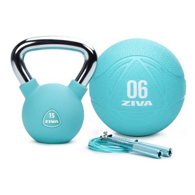 ZIVA Chic Functional Workout Kit - 6 lb Chic Medicine Ball, 15 lb Chic ...
