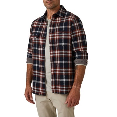 Men's 7 Diamonds Generation 4-Way Stretch Flannel Long Sleeve Button Up ...