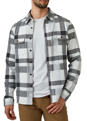 Men's 7 Diamonds Generation 4-Way Stretch Flannel Long Sleeve Button Up ...