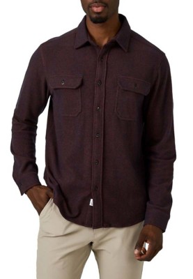 Men's 7 Diamonds Generation 4-Way Stretch Flannel Long Sleeve Button Up ...