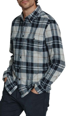Men's 7 Diamonds Generation 4-Way Stretch Flannel Long Sleeve Button Up ...