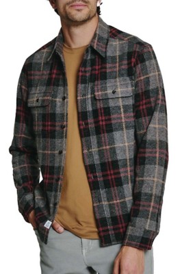 Men's 7 Diamonds Generation 4-Way Stretch Flannel Long Sleeve Button Up ...