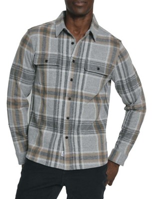 Men's 7 Diamonds Generation 4-Way Stretch Flannel Long Sleeve Button Up ...