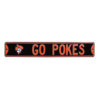 Authentic Street Signs Oklahoma State Cowboys Go Pokes Ave Street Sign