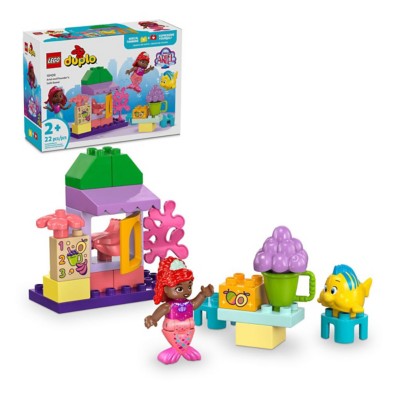 LEGO DUPLO Disney Ariel and Flounders Caf Stand and Little Mermaid Toy ...