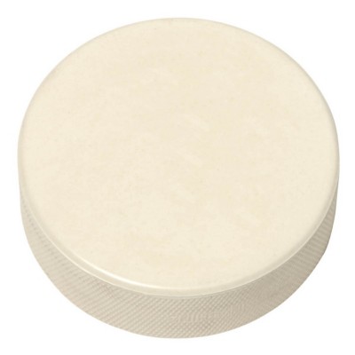 Winnwell White Goalie Ice Hockey Puck