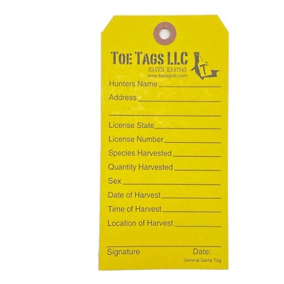 Toe Tags LLC General Game Tag