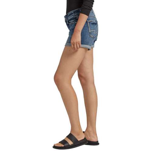 Women's Silver Jeans Co. Plus Size Britt Low Rise Jean Shorts | SCHEELS.com