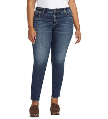Women's Silver Jeans Co. Plus Size Elyse Curvy Straight Jeans | SCHEELS.com