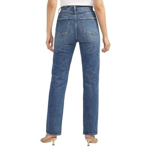 Women's Silver Jeans Co. Highly Desirable Relaxed Fit Straight Jeans ...