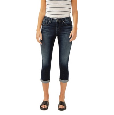 Women's Silver Jeans Co. Elyse Luxe Capri Skinny Jeans