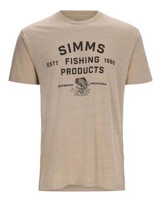 Men's Simms Stacked Logo Bass T-Shirt | SCHEELS.com