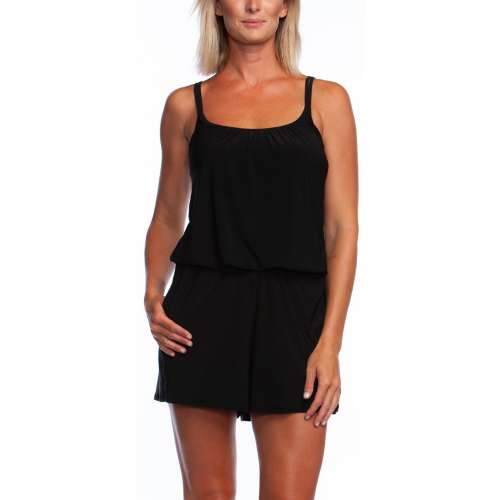 Womens Maxine Tricot Romper One Piece Swimsuit