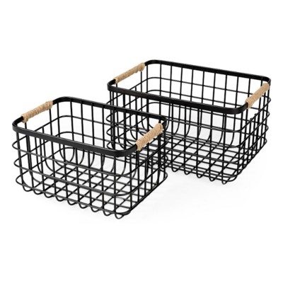 Mercana Marius Metal Baskets (Set of 2)