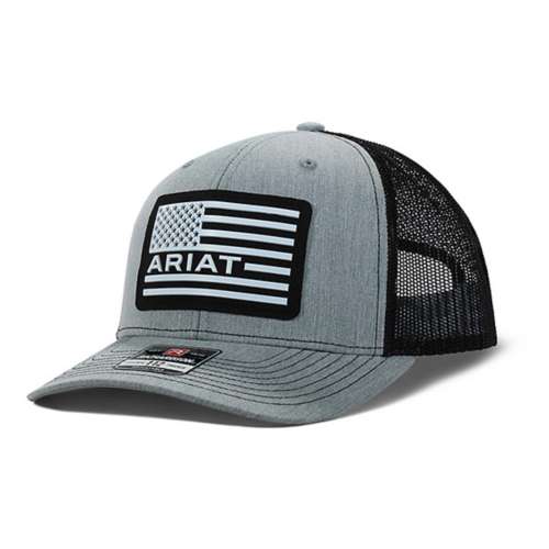 Men's Ariat R112 USA Flag Logo Snapback Hat | SCHEELS.com