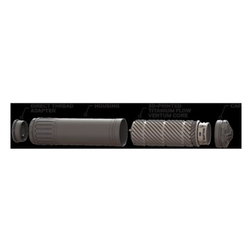 HUXWRX Ventum 762 Rifle Suppressor with HUB Direct Thread Adapter