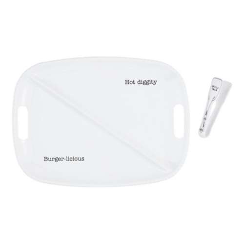 Mud Pie Melamine Burger Dog Platter | SCHEELS.com