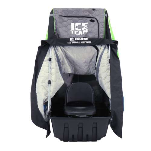Clam Fish Trap Series Kenai XT Thermal Ice Team Edition Flip-Over Ice ...