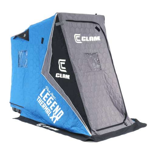 Clam Dave Genz Legacy Series Legend XT Thermal Flip-Over Ice Shelter ...
