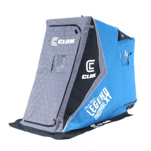 Clam Dave Genz Legacy Series Legend XT Thermal Flip-Over Ice Shelter ...