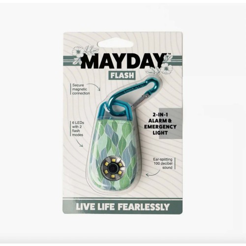 Mayday Flash ASSORTED 2-in-1 Alarm & Emergency Light Keychain