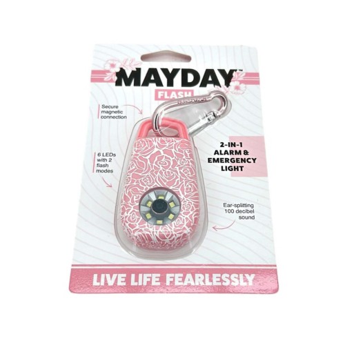 Mayday Flash ASSORTED 2-in-1 Alarm & Emergency Light Keychain