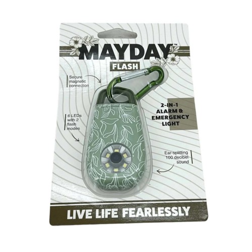 Mayday Flash ASSORTED 2-in-1 Alarm & Emergency Light Keychain