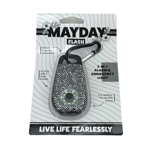 Mayday Flash ASSORTED 2-in-1 Alarm & Emergency Light Keychain