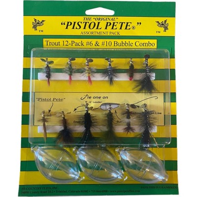 Hi-Country Pistol Pete's Trout 12-Pack Fly and Bubble Combo
