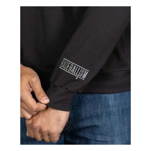 Men's Baseballism Flag Man Badge Neck T-Shirt Crewneck Sweatshirt ...