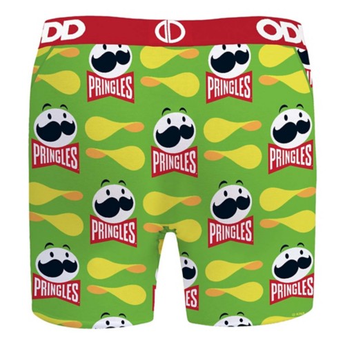 Boys Odd Sox Pringles Boxer Briefs Underwear Large Green Red