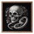 Kendrick Home Skull And Snake Black Sign