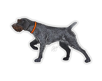 Casey Underwood Artwork German Wirehaired Pointer Decal