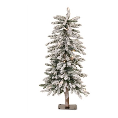 Melrose International 3ft Flocked Alpine Tree