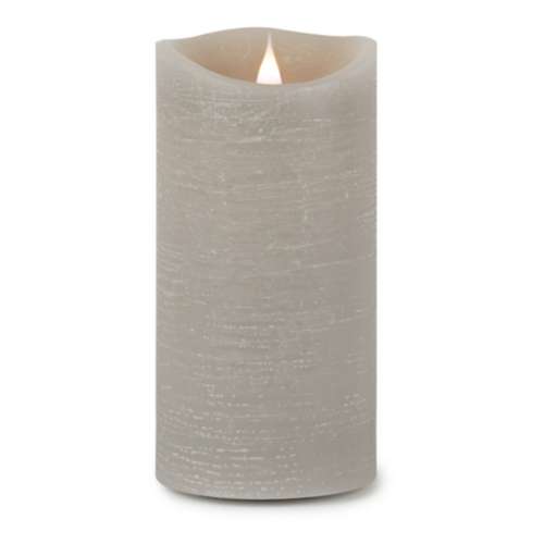 Melrose International 7.5" Grey Simplux LED Designer Wax Candle with ...