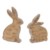 Melrose International Wicker Rabbit Decor (Set of 2)
