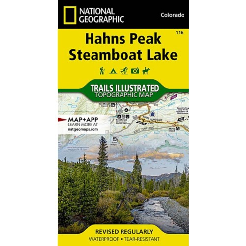 National Geographic Hahns Peak, Steamboat Lake Map