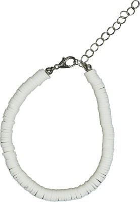 Charming Shark Fimo Round White Bracelet