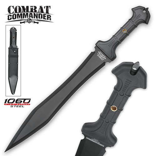 United Cutlery Combat Commander Full-Tang Gladiator With Nylon Belt ...