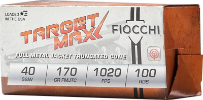 Fiocchi Target Max SCHEELS Exclusive 10mm Auto Handgun Ammunition 100 ...