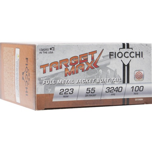 Fiocchi Target Max FMJBT SCHEELS Exclusive 223 Remington Rifle ...