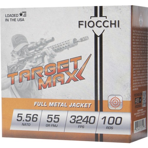 Fiocchi Target Max FMJ SCHEELS Exclusive 5.56x45mm NATO Rifle ...