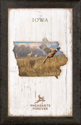 Wild Wings Royal Flush Pheasants Custom Framed State Wood Sign ...