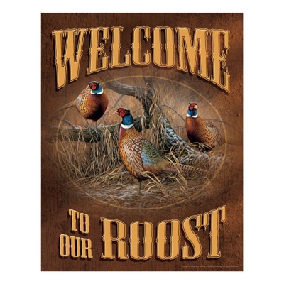 Wild Wings Welcome to our Roost by Rosemary Millette Metal Art ...