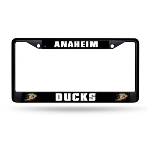 Rico Industries Anaheim Ducks Black Metal License Plate Frame