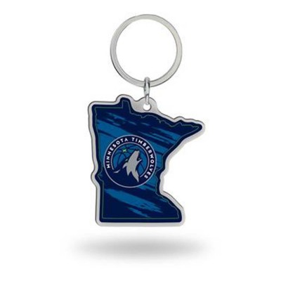 Rico Industries Minnesota Timberwolves Home State Keychain